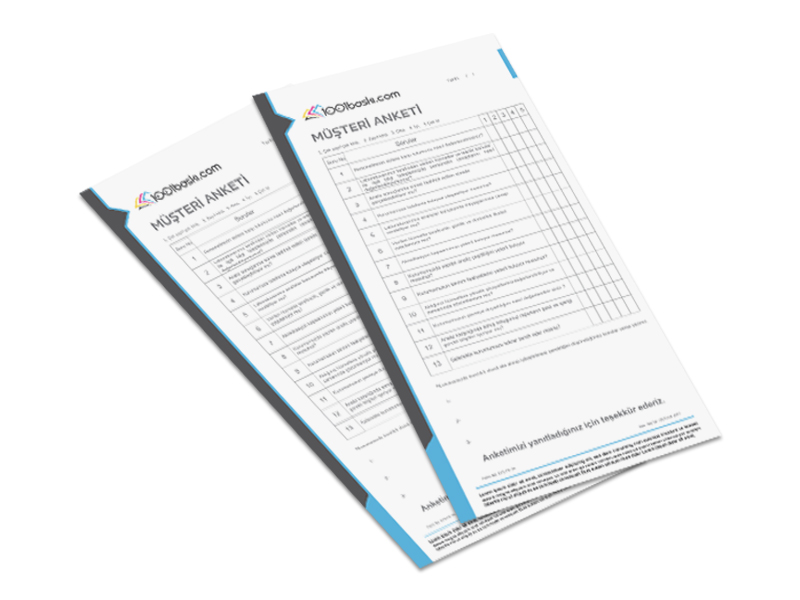 Anket Formu | 1001 Baskı