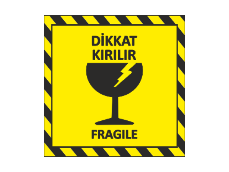 DİKKAT Kırılır Etiketi | 1001 Baskı DİKKAT Kırılır Etiketi | 1001 Baskı